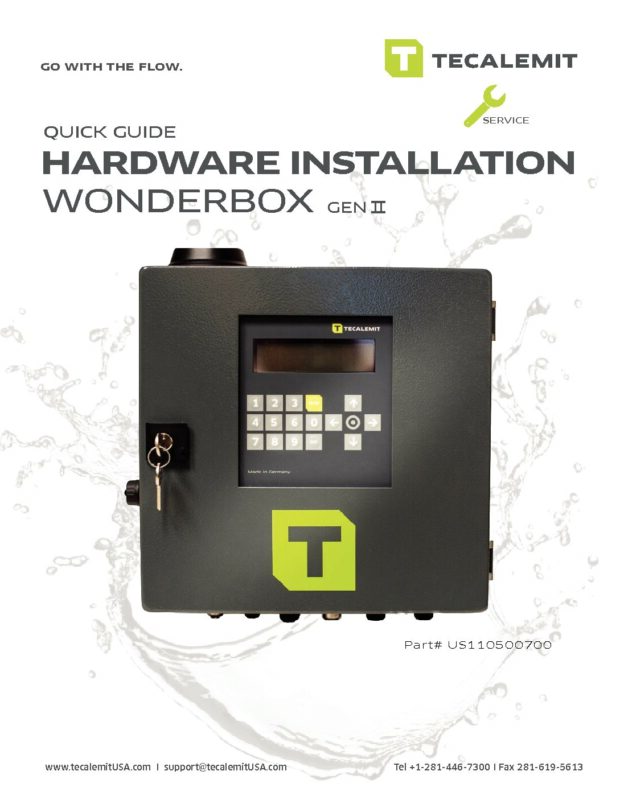 Wonderbox_Installation Guide_UL_Rev2020 - TECALEMIT USA