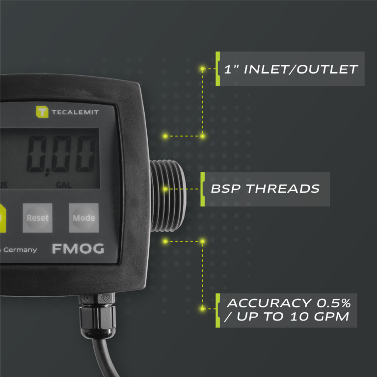 FMOG DEF OVAL GEAR FLOW METER - TECALEMIT USA