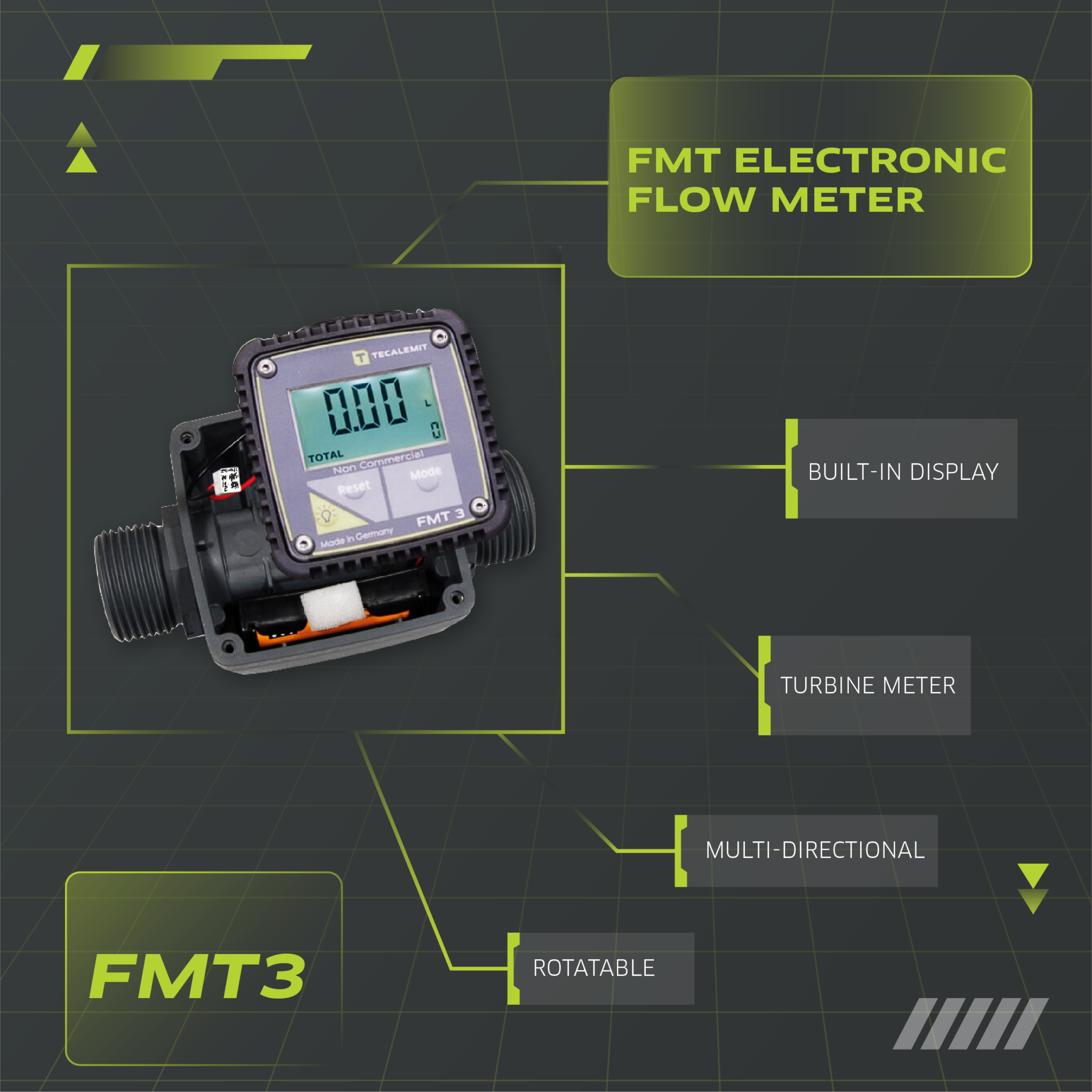 FMT 3 DEF FLOW METER - TECALEMIT USA