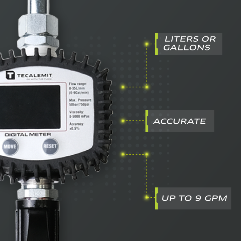 Digital Metered Oil Dispensing Nozzles - TECALEMIT USA