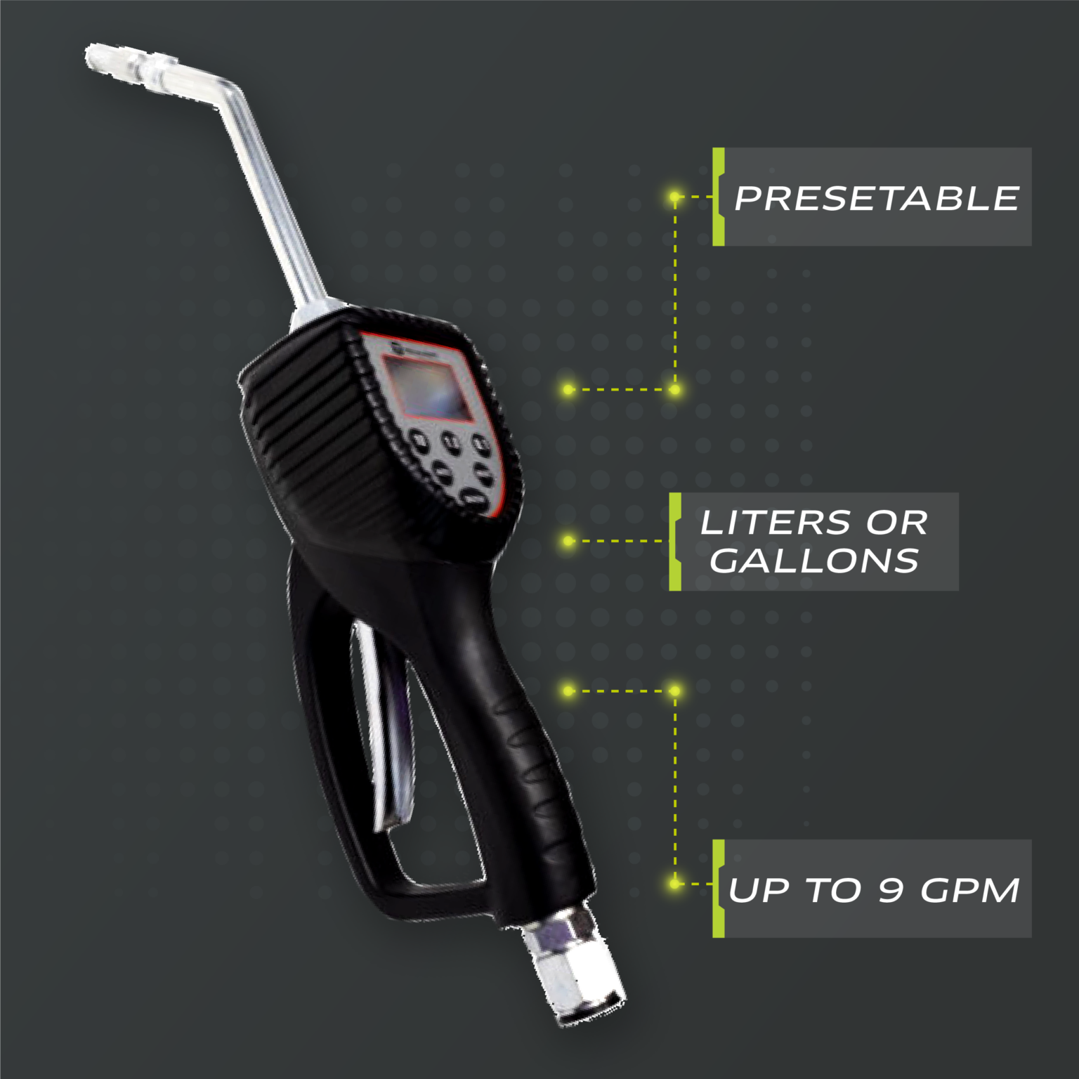 Presetable Digital Metered Oil Dispensing Nozzles - TECALEMIT USA